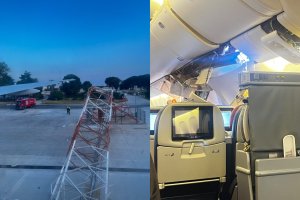 Turkish Airlines Boeing 777-300ER Suffers Fuselage Damage After Hitting ...